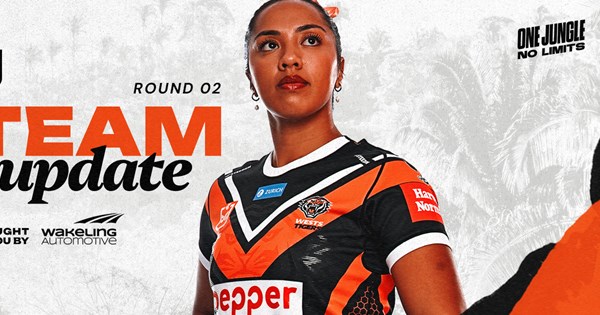 Team Update: NRLW Round 2 vs Bulldogs | Wests Tigers