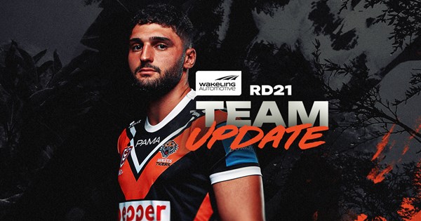 Team Update: NRL Round 21 v Panthers | Wests Tigers