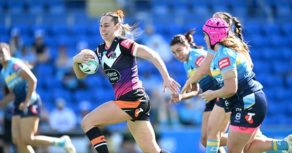 Match Highlights: NRLW Round 2 vs Titans | Wests Tigers