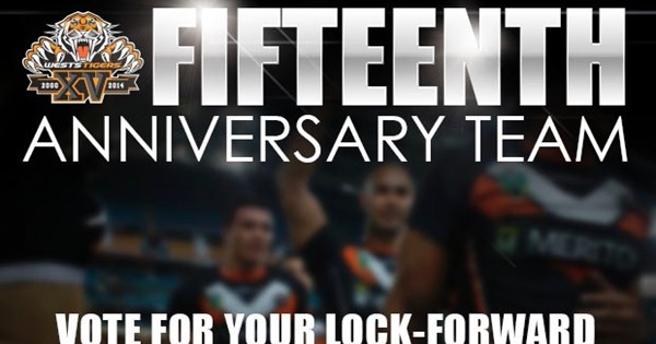 15th Anniversary Team: Lock Forward | Wests Tigers