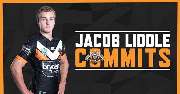 Jacob Liddle commits to Wests Tigers | Wests Tigers