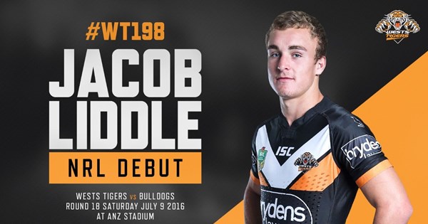 Jacob Liddle to make NRL debut | Wests Tigers