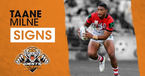 Wests Tigers sign Taane Milne | Wests Tigers