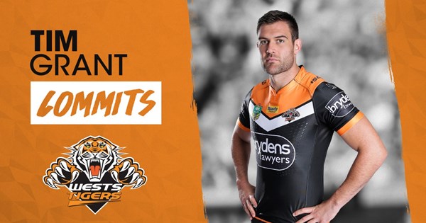 Wests Tigers re-sign Tim Grant | Wests Tigers