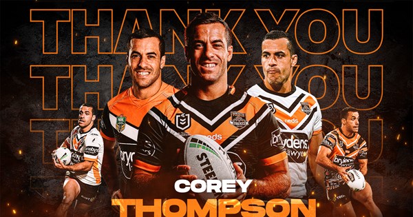 Corey Thompson to depart Wests Tigers | Wests Tigers