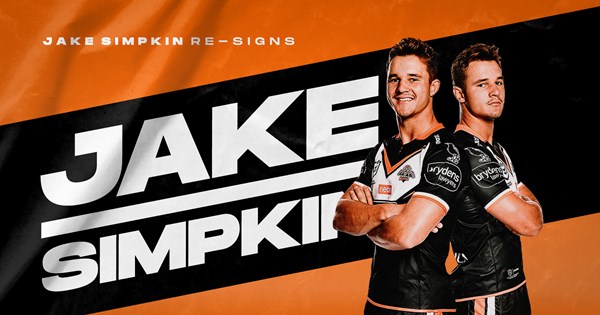 Wests Tigers re-sign Jake Simpkin | Wests Tigers