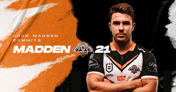 Jock Madden re-signs with Wests Tigers | Wests Tigers
