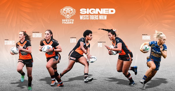Wests Tigers announce a further five NRLW players | Wests Tigers