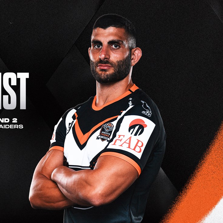 NRL Team List: Round 21 | Wests Tigers