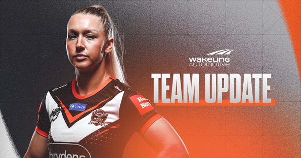 Team Update: NRLW Round 2 vs Titans | Wests Tigers